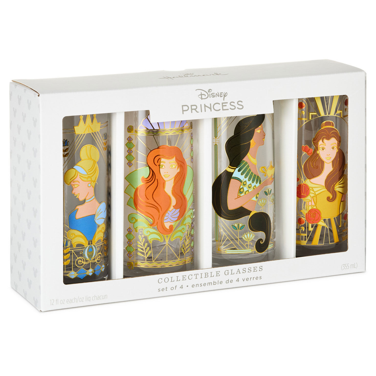 Disney Princess Drinking Glasses, Set of 4 - Glassware | Hallmark