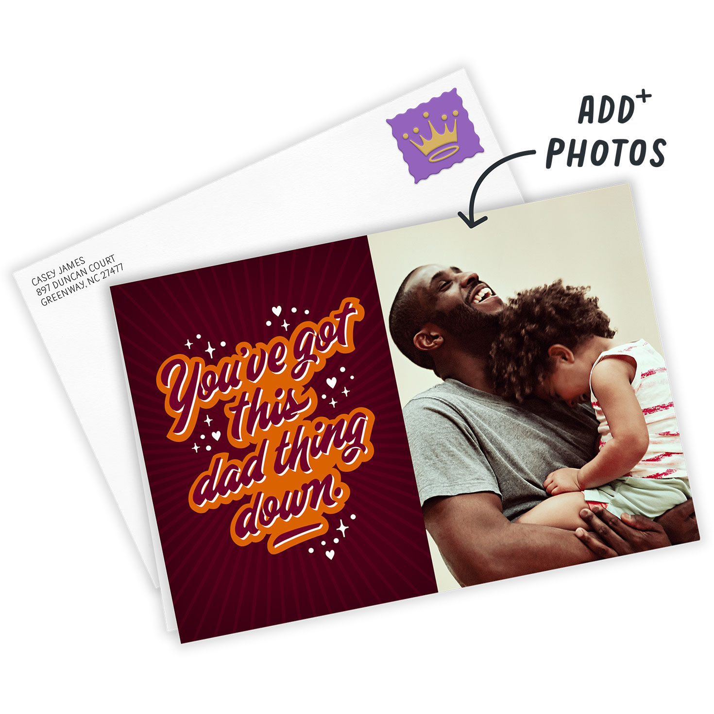 Personalized You’ve Got This Dad Thing Down Photo Card - Greeting Cards ...