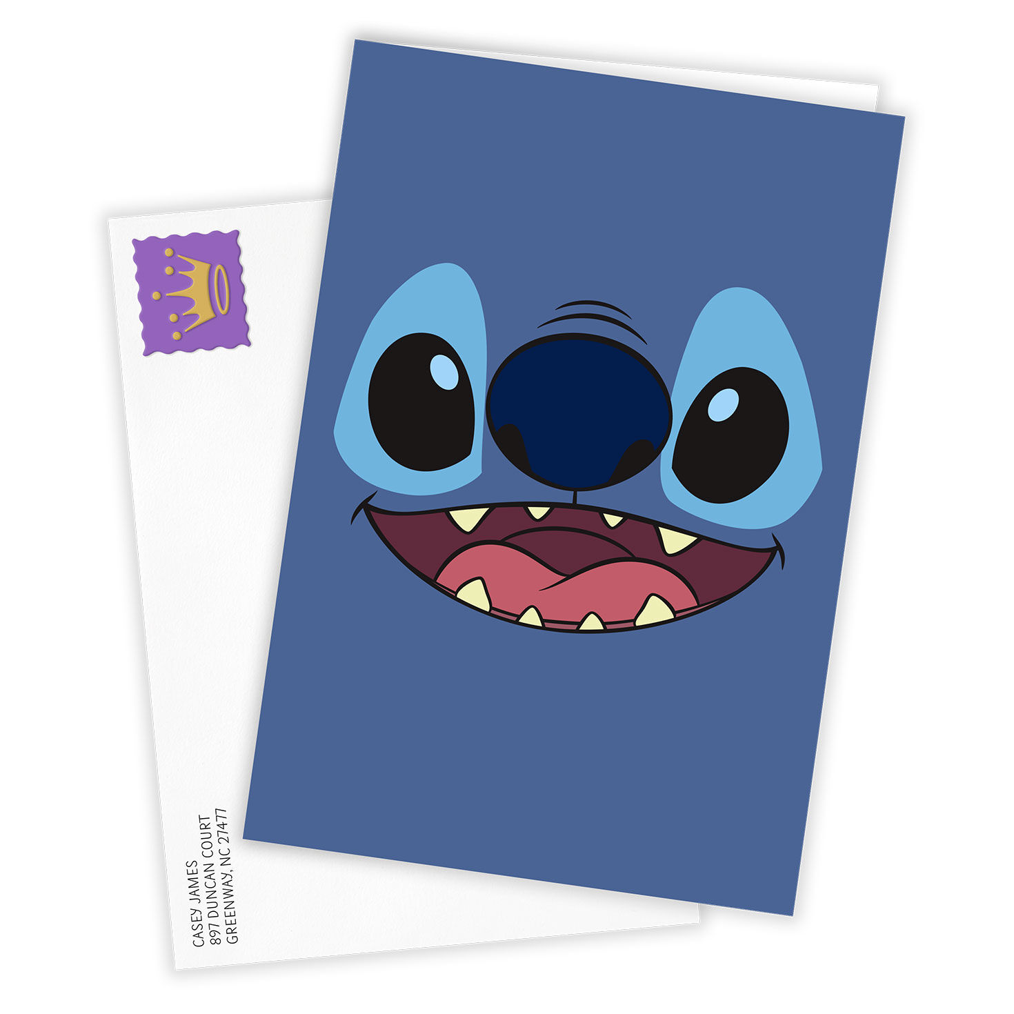Disney Lilo & Stitch Cute Face Custom Card - Greeting Cards | Hallmark