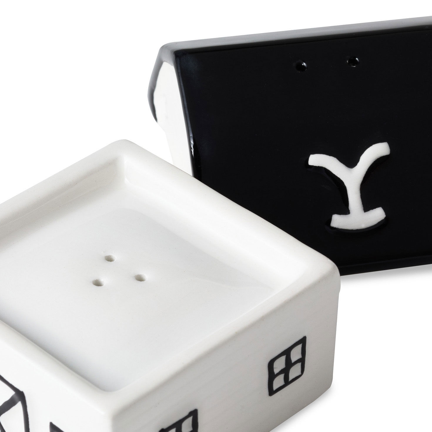 Yellowstone Dutton Ranch Barn Stacked Salt and Pepper Shaker Set ...