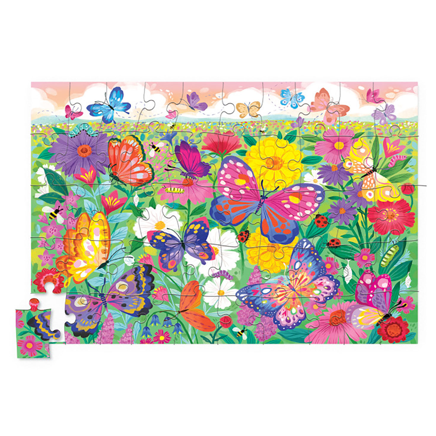Crocodile Creek Holographic Butterflies 50-Piece Jigsaw Puzzle - Kids ...