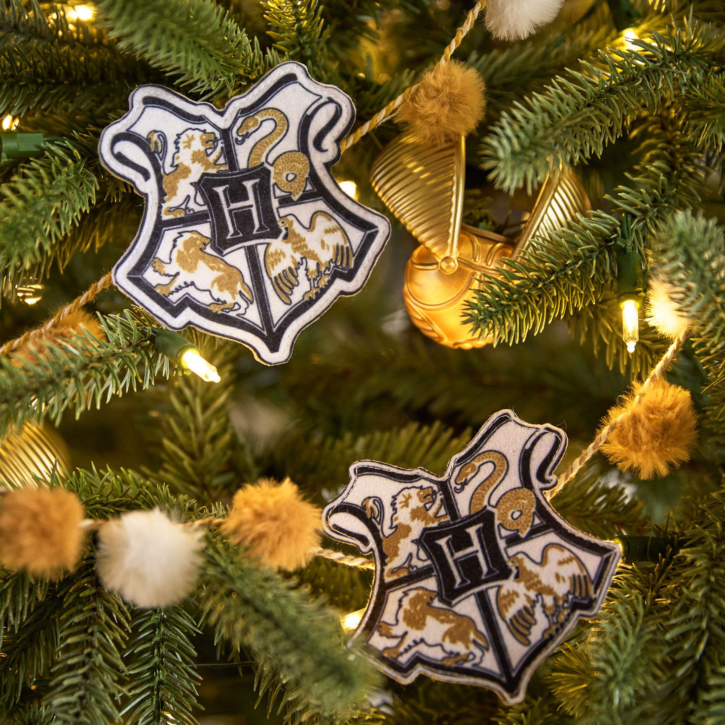 Harry Potter™ Hogwarts™ Crest Fabric Hallmark Garland, 72" - Hallmark ...