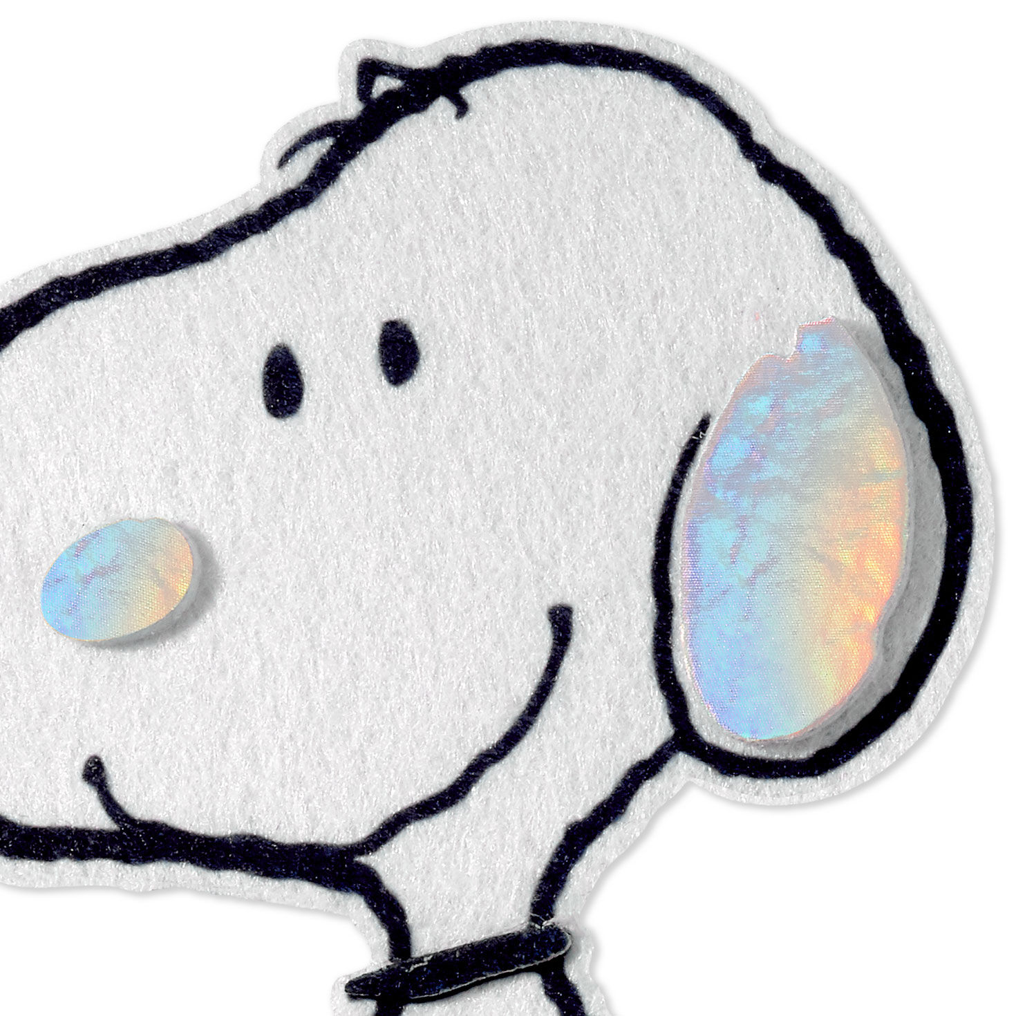 Peanuts® 75th Anniversary Felt Snoopy Blank Card - Greeting Cards ...