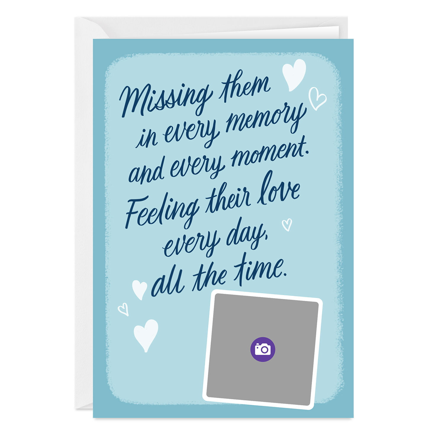Personalized Remembering Their Love Tribute Photo Card - Greeting Cards ...