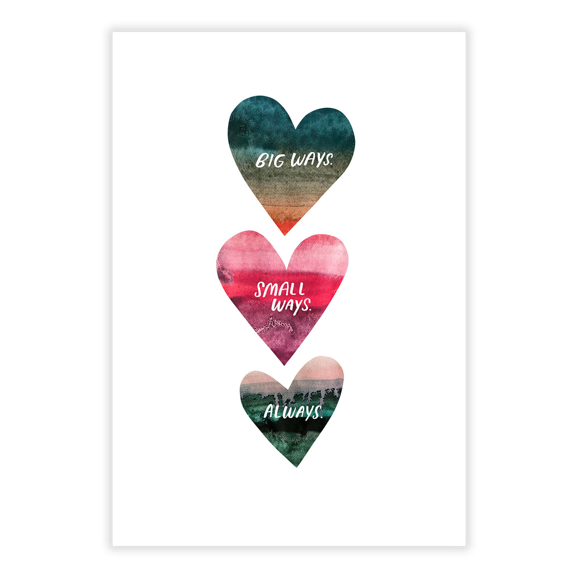 Watercolor Hearts Love eCard - eCards - Hallmark