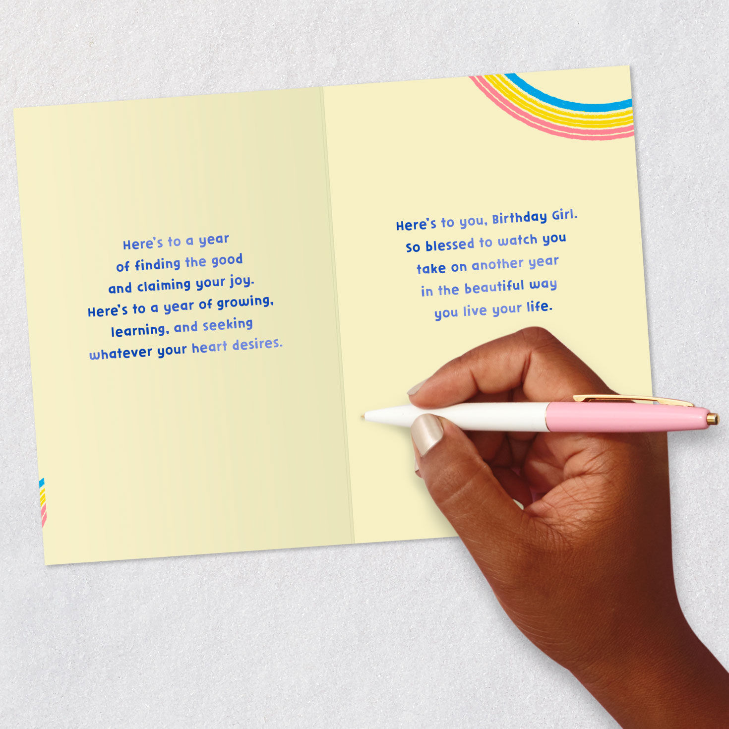 Here's to the Beautiful Way You Live Birthday Card for Granddaughter ...