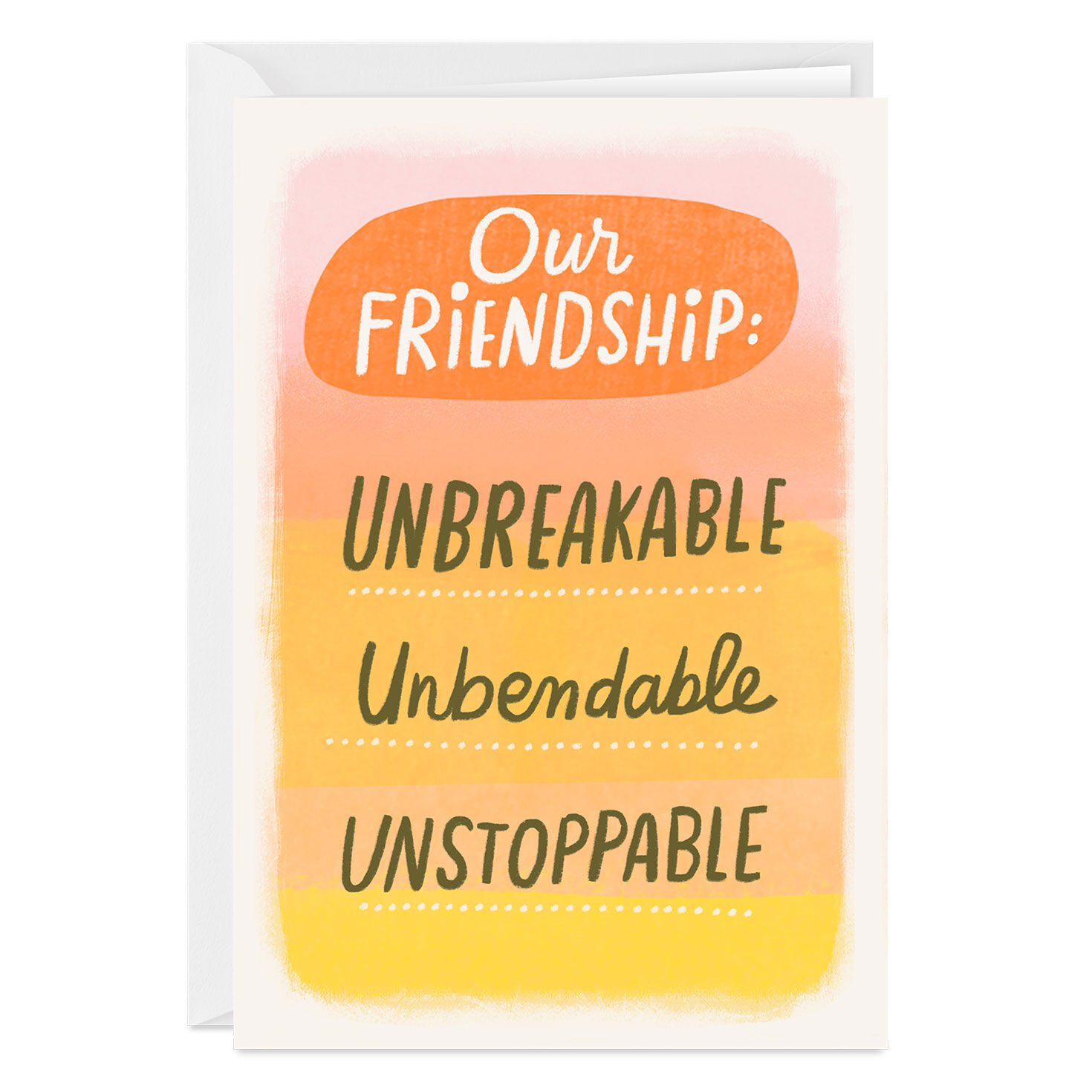 Personalized Unbreakable Folded Friendship Photo Card - Greeting Cards ...