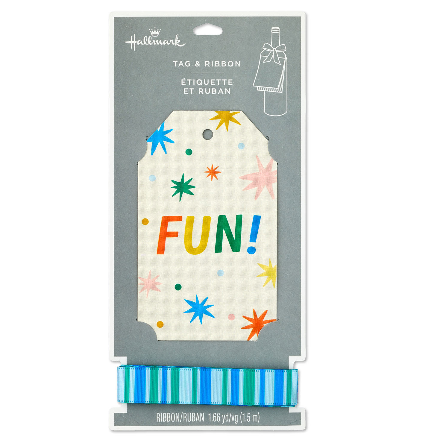 Fun! Large Gift Tag and Ribbon Set - Seals & Gift Tags | Hallmark