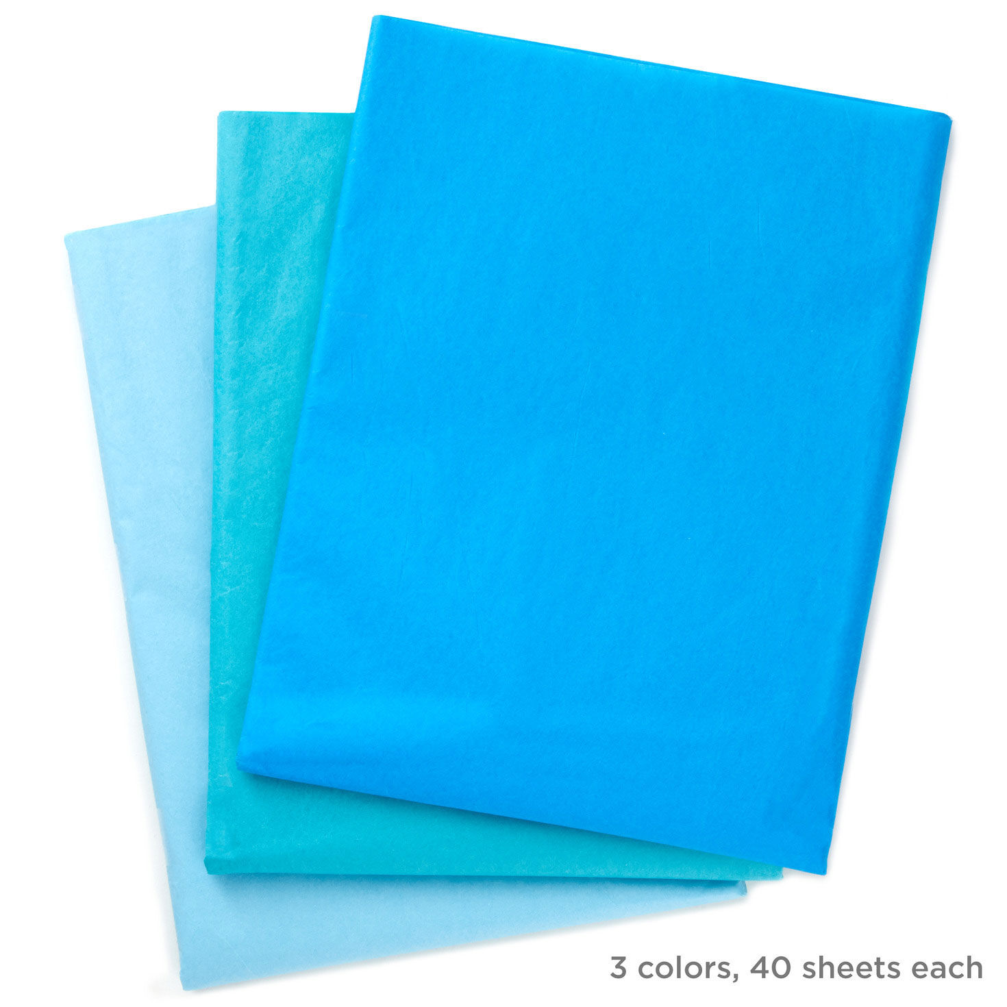 Blue/Turquoise/Light Blue 3-Pack Bulk Tissue Paper, 90 sheets - Tissue ...