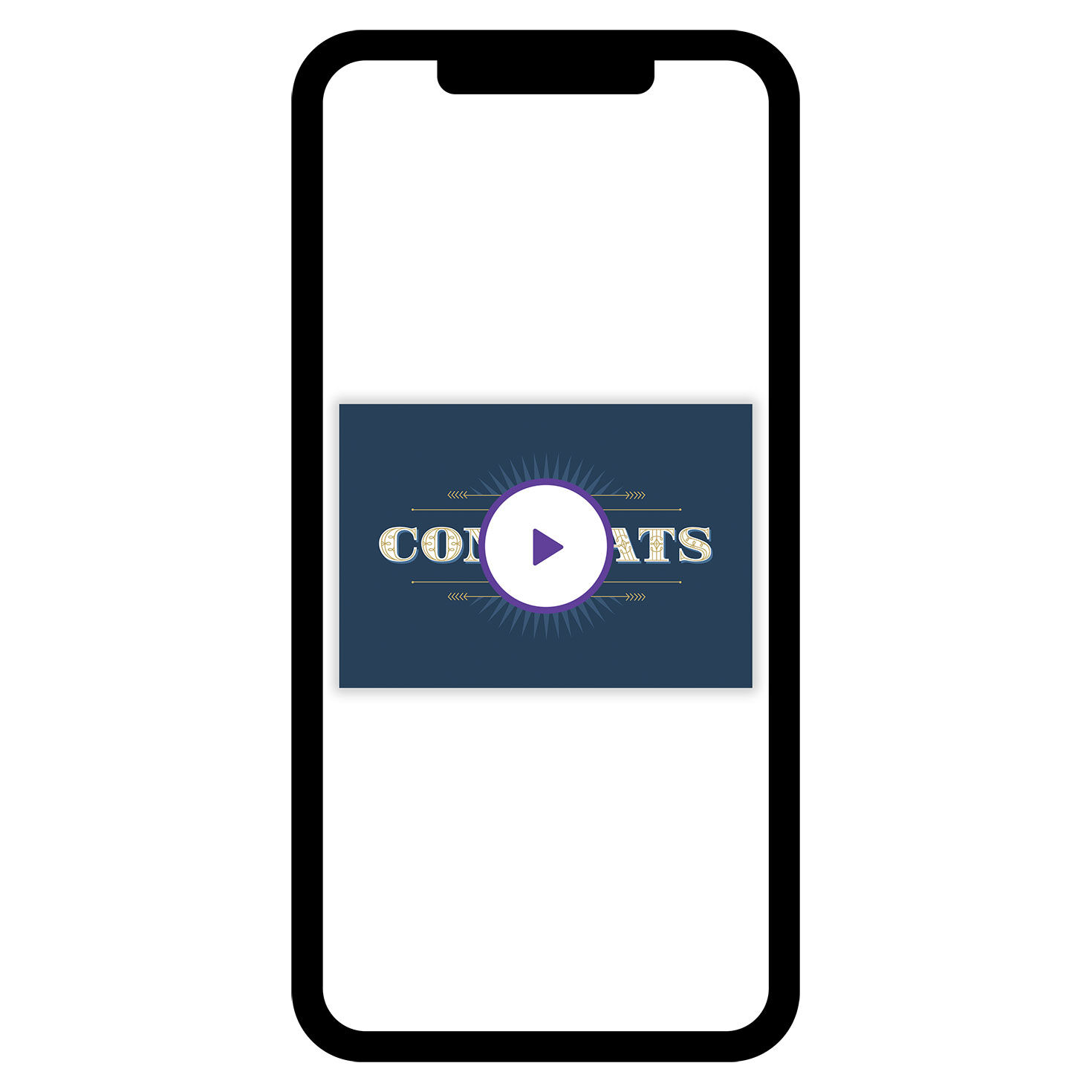 Lettering on Navy Congratulations eCard - eCards | Hallmark