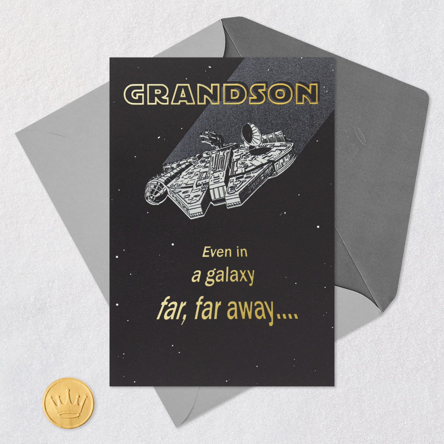 Star Wars™ Millennium Falcon™ Birthday Card for Grandson - Greeting ...