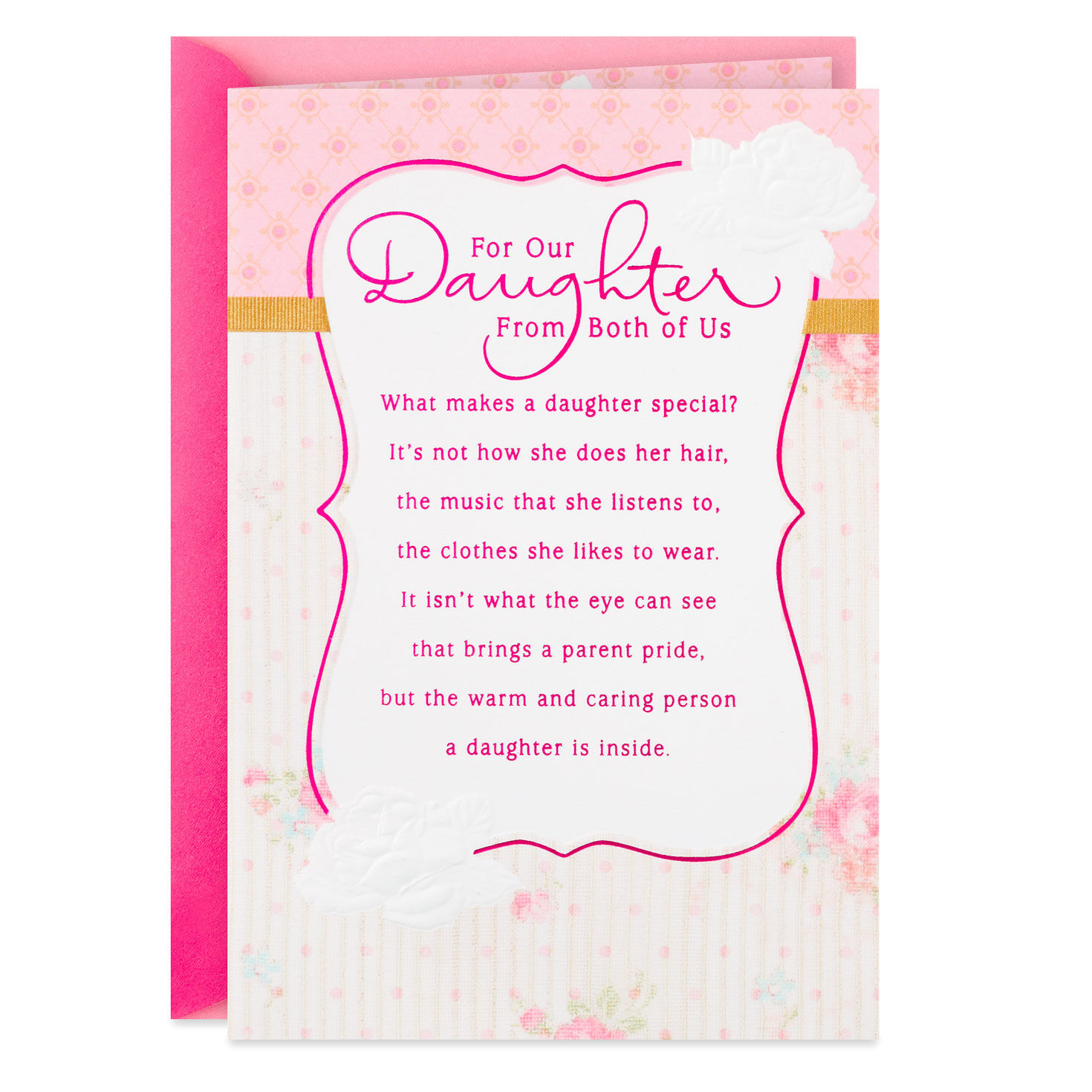 A Daughter As Wonderful As You Birthday Card From Parents - Greeting ...