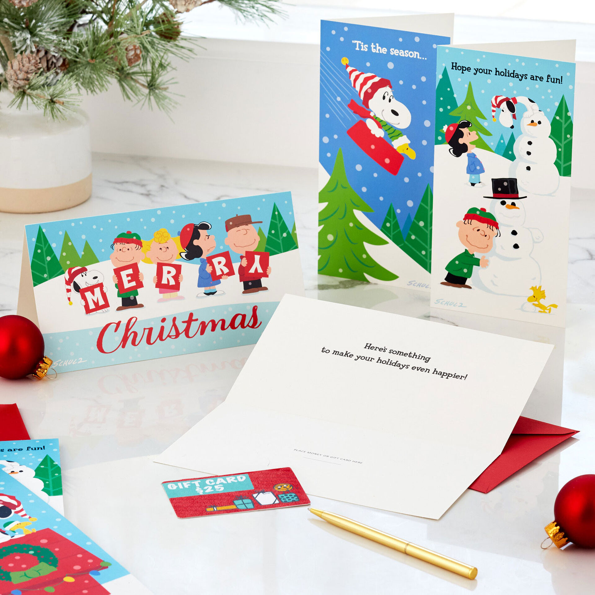 Peanuts® Gang Assorted Money Holder Boxed Christmas Cards, Pack of 36 ...