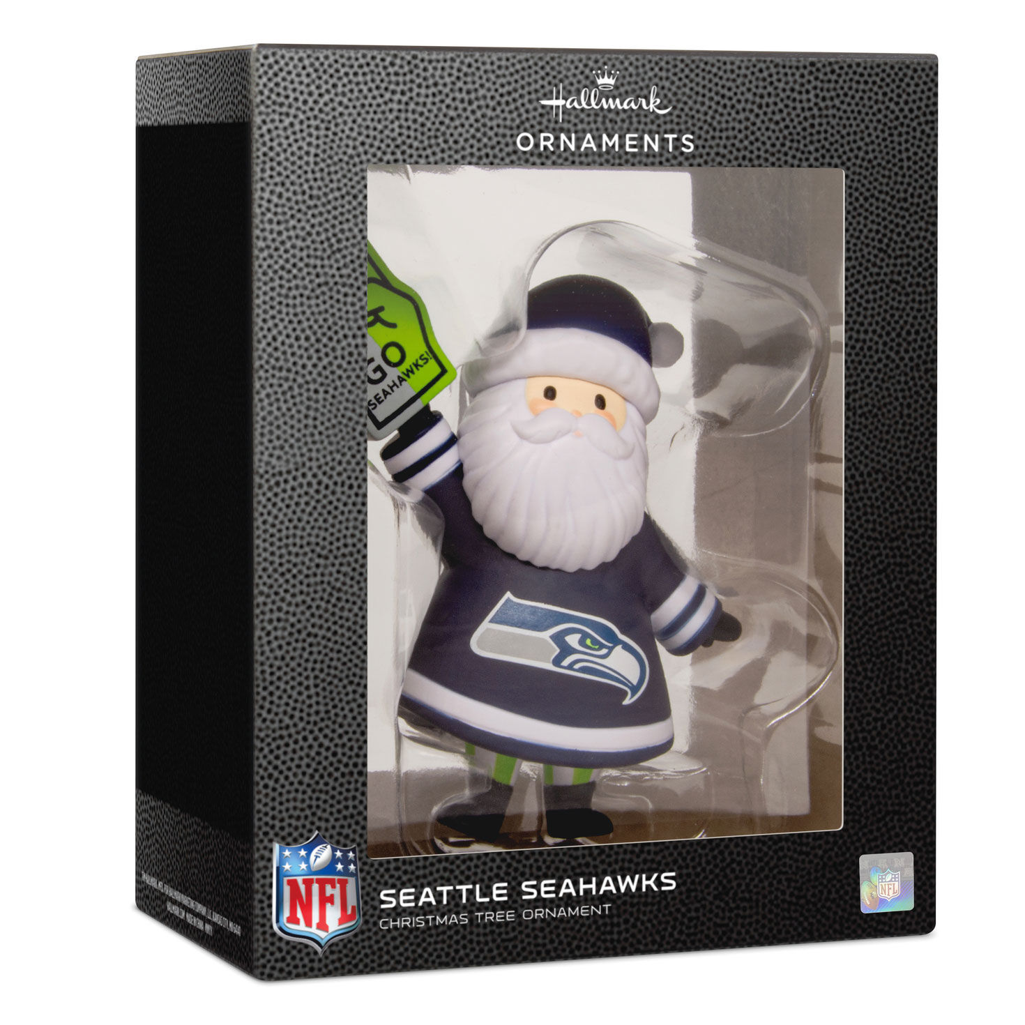 NFL Seattle Seahawks Santa Fan Hallmark Ornament - Hallmark Ornaments ...