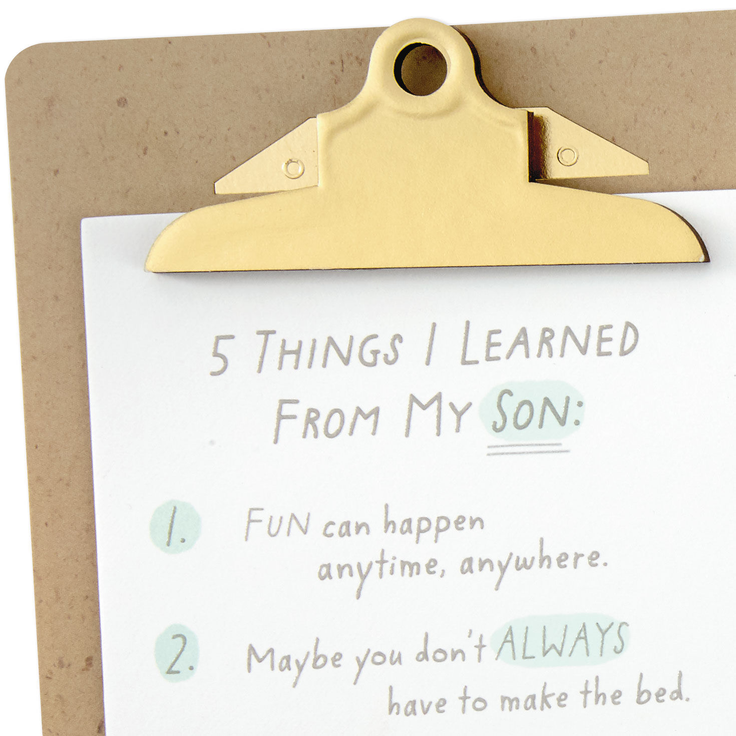 My Favorite Lessons Birthday Card for Son - Greeting Cards | Hallmark