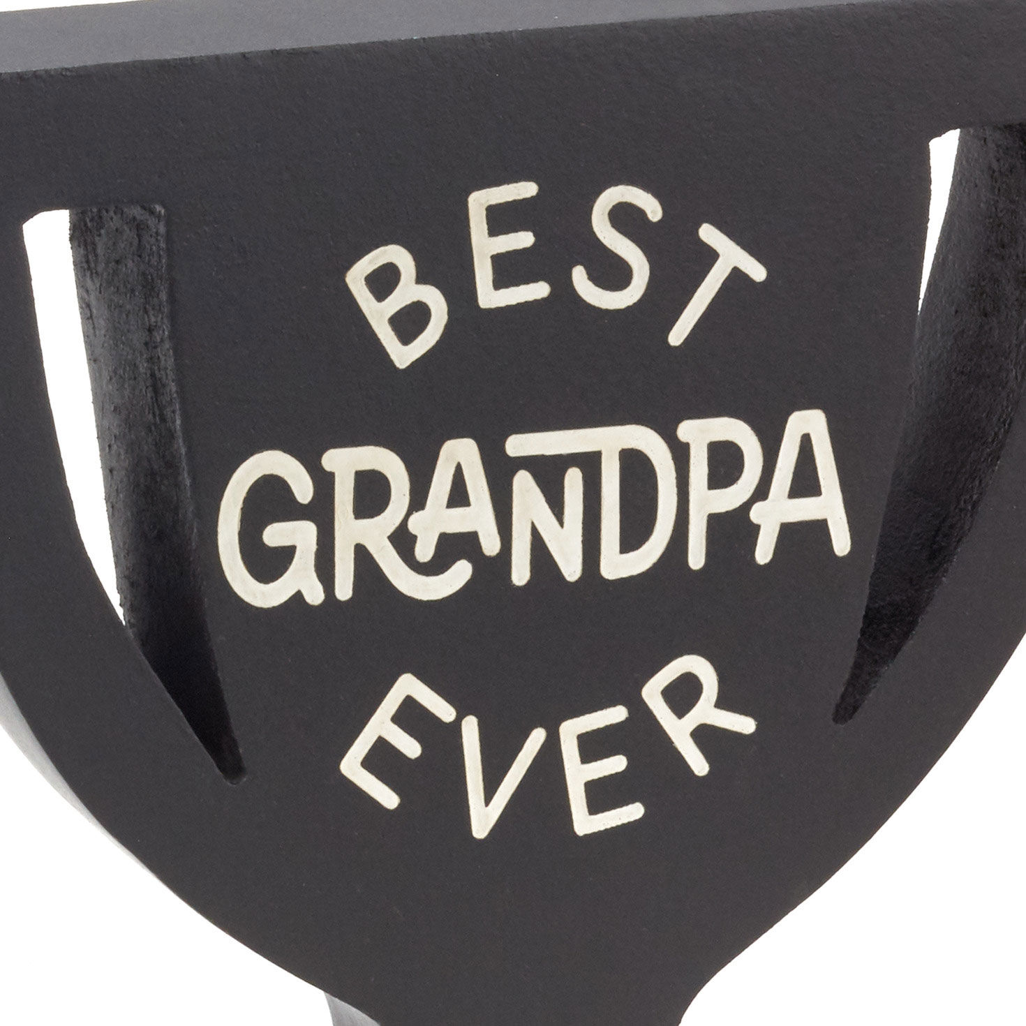 Best Grandpa Ever Trophy-Shaped Quote Sign, 5.3x6 - Plaques & Signs ...