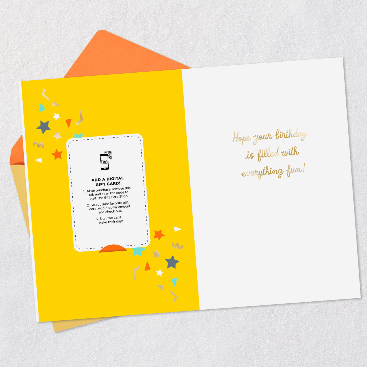 Filled With Fun Gift Card Greeting Funny Birthday Card - Greeting Cards ...
