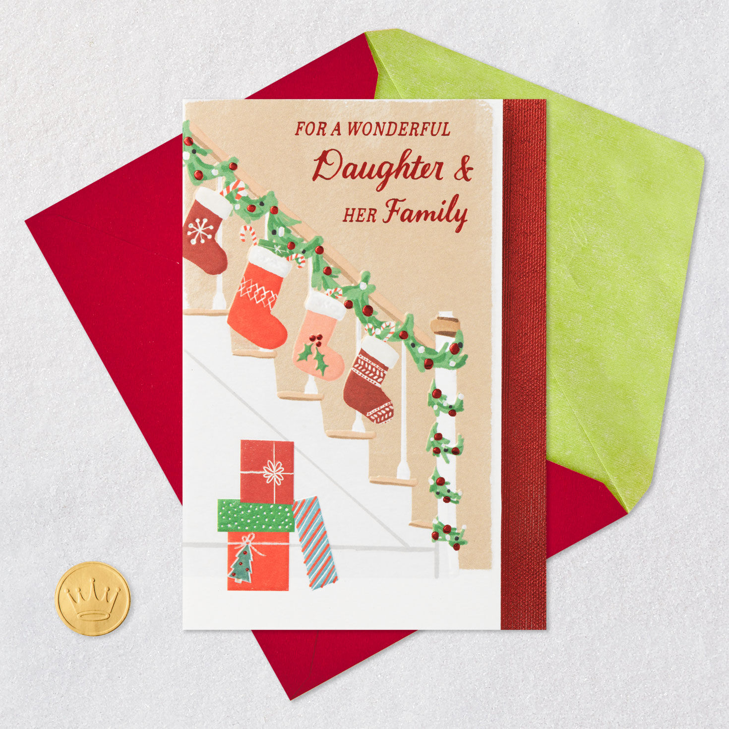 Sharing the Joy Christmas Card for Daughter and Family - Greeting Cards ...