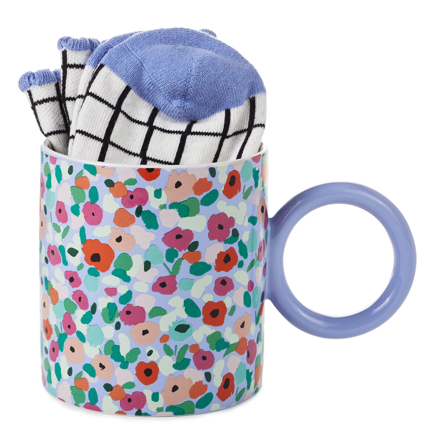 Abstract Floral Mug With Crew Socks, Set of 2 - Mugs | Hallmark