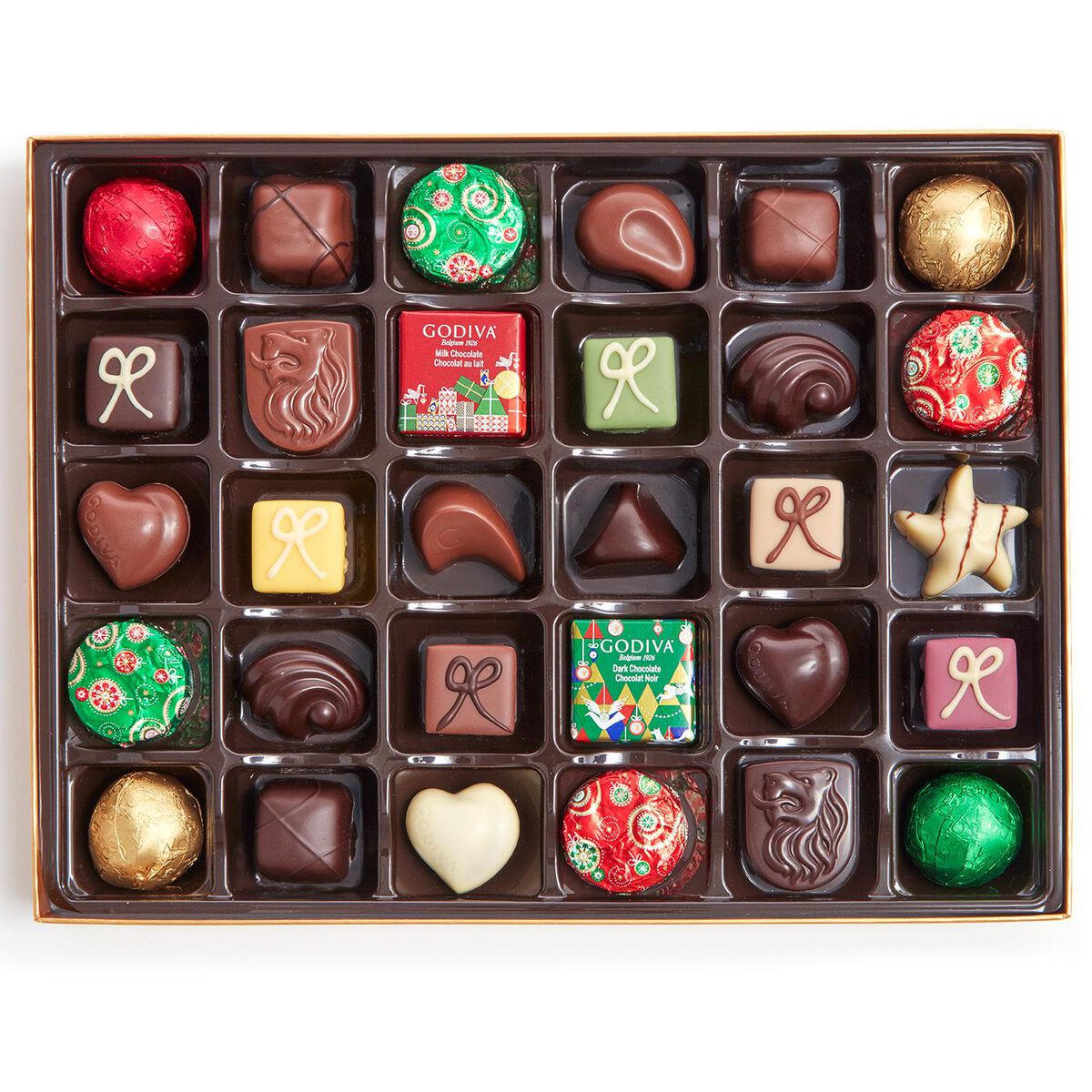Godiva Chocolatier Assorted Chocolates Christmas Gift Box 32 Pieces godiva-chocolatier-assorted-chocolates-christmas-gift-box-32-pieces