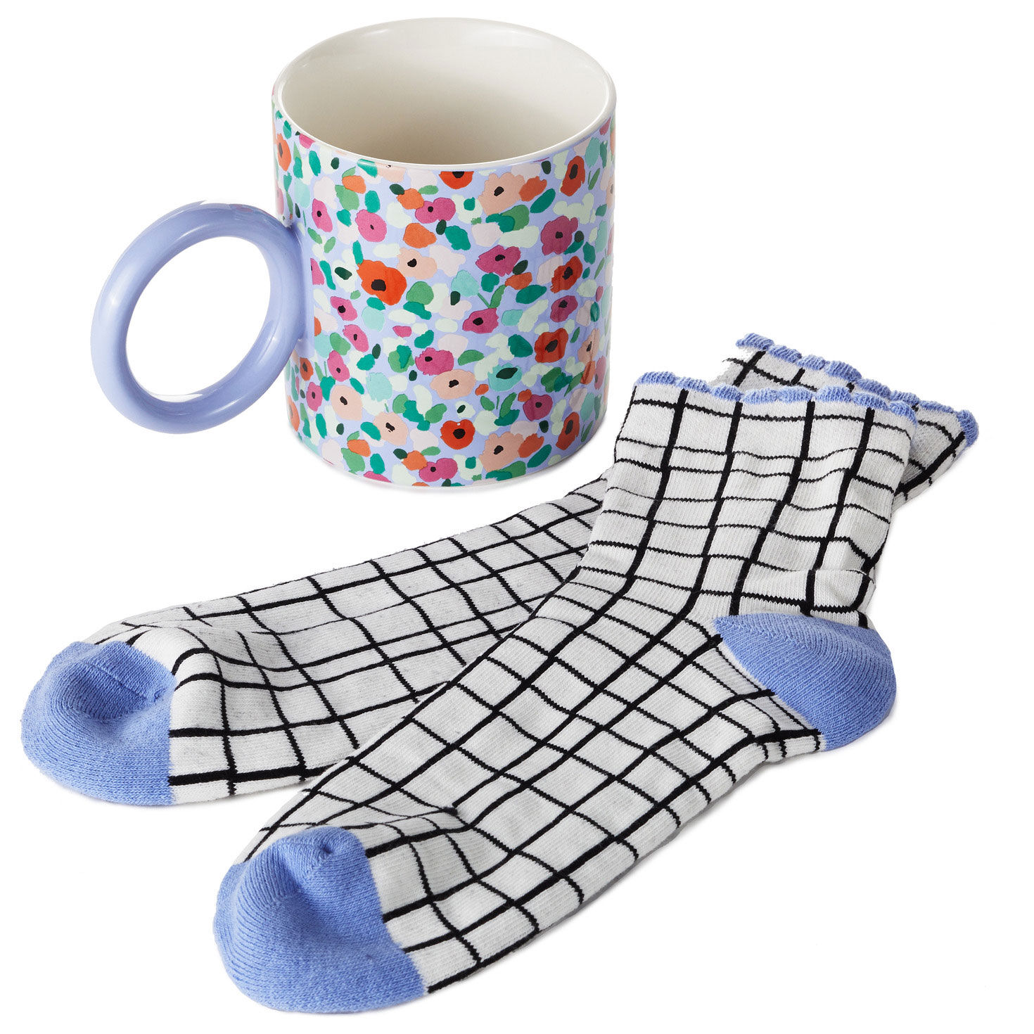 Abstract Floral Mug With Crew Socks, Set of 2 - Mugs | Hallmark