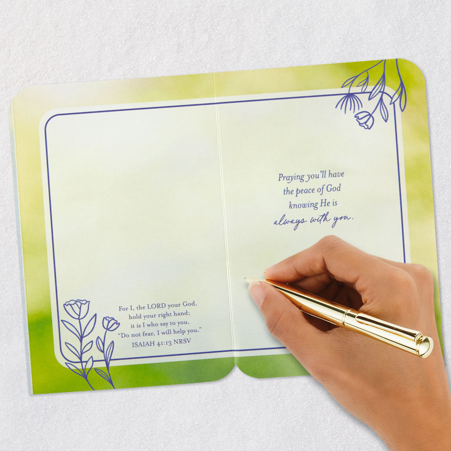 Always Believe, Trust and Hope Religious Encouragement Card - Greeting ...