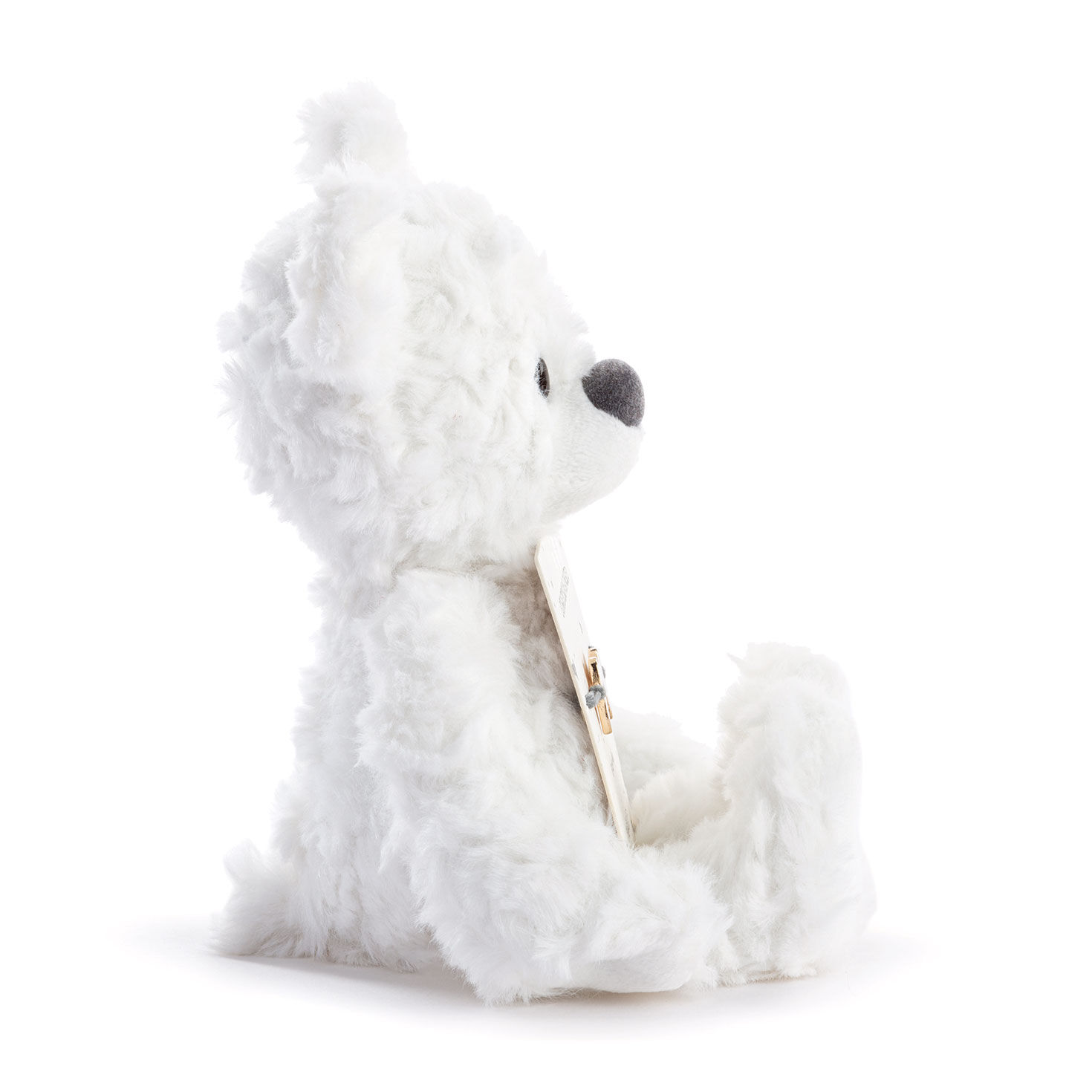 Demdaco Guardian Angel White Plush Bear With Angel Wings Bracelet ...