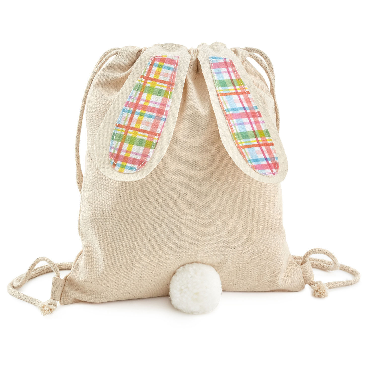 10" Spring Plaid Canvas Easter Bunny Gift Bag - Gift Bags | Hallmark