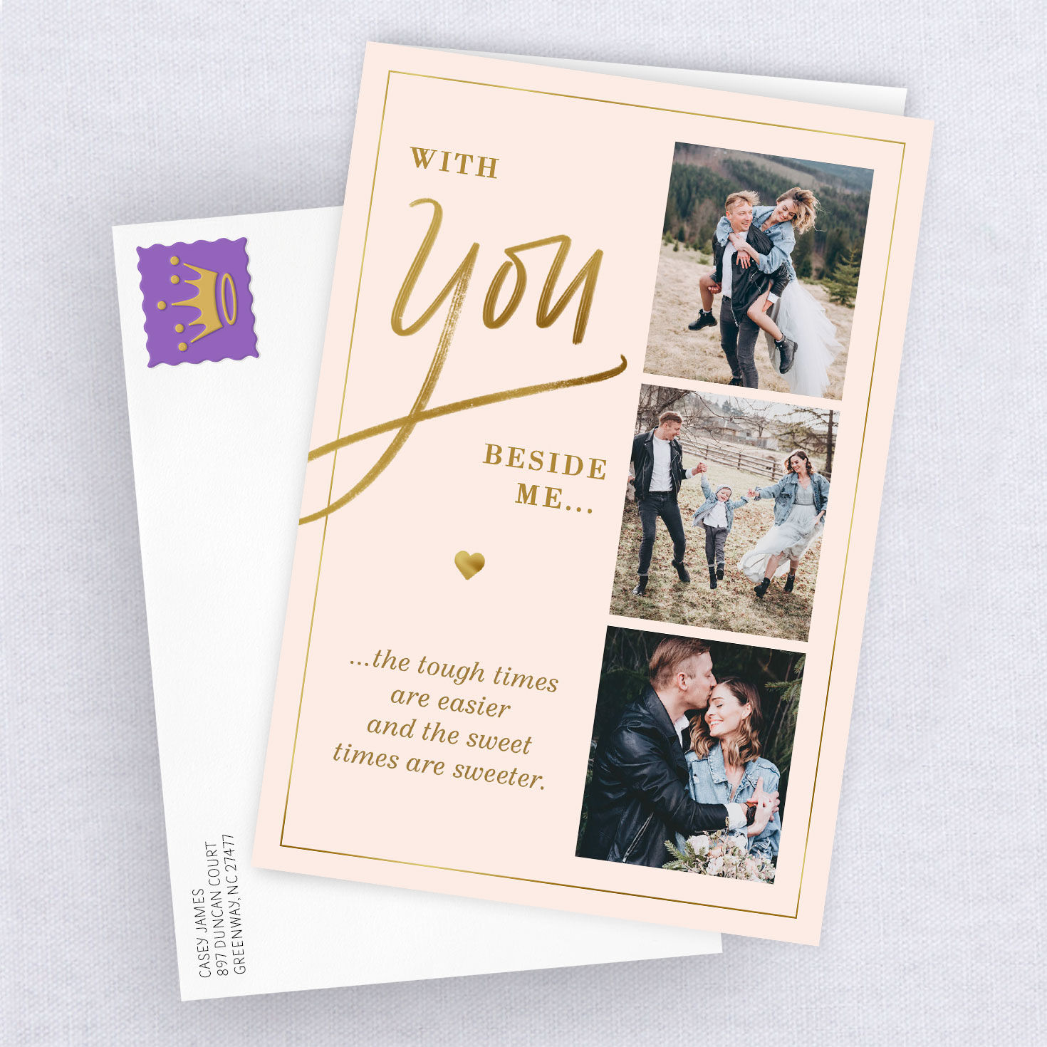 With You Beside Me Custom Love Card - Greeting Cards | Hallmark