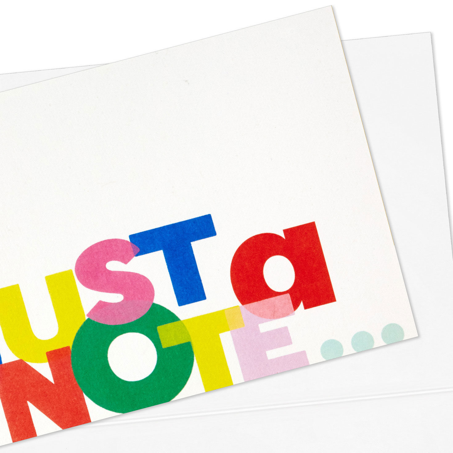 Just a Note Colorful Lettering Blank Notes, Pack of 10 - Note Cards ...