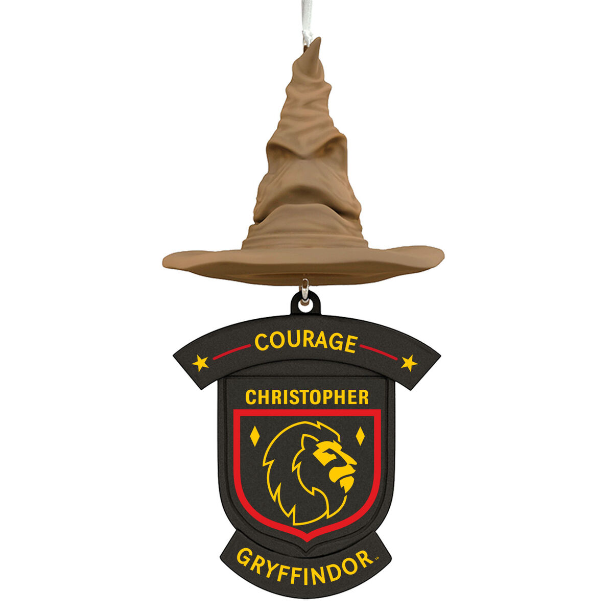 Harry Potter™ Sorting Hat House Trait Personalized Text Ornament ...