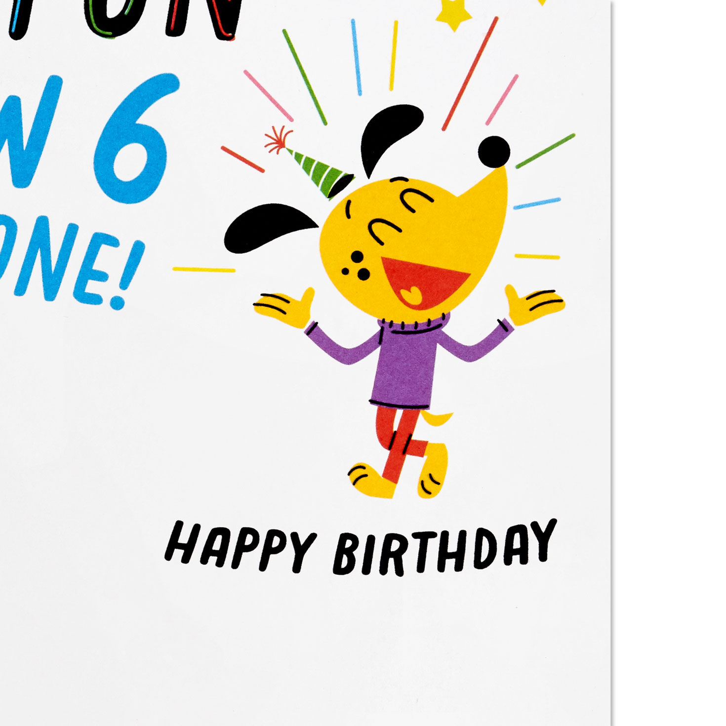 Fantastic and Fun 6th Birthday Card With Stickers - Greeting Cards ...