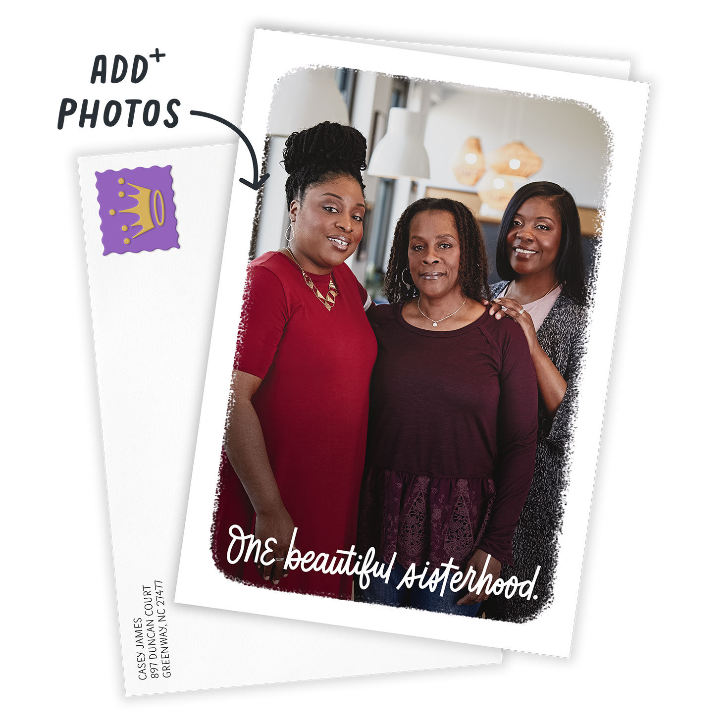 Beautiful Sisterhood White Frame Custom Card - Greeting Cards | Hallmark