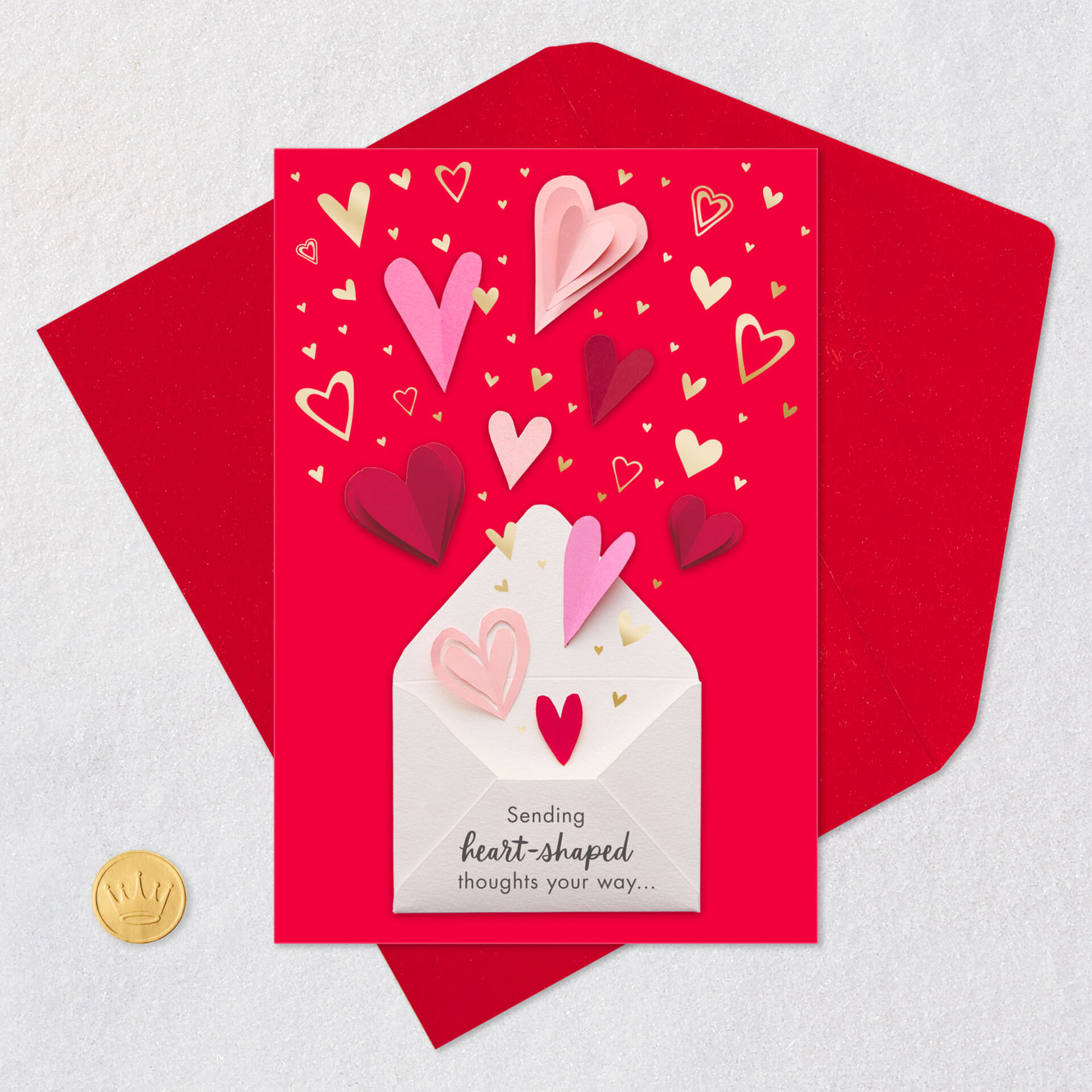 Heart-Shaped Thoughts Valentine's Day Card - Greeting Cards - Hallmark