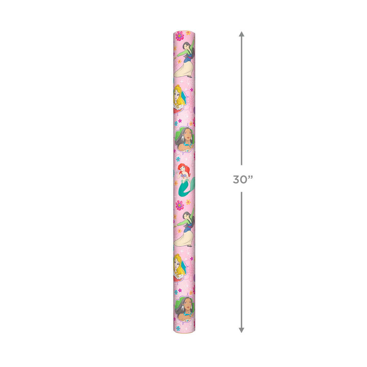 Disney Princesses on Pink Wrapping Paper, 17.5 sq. ft. - Wrapping Paper ...
