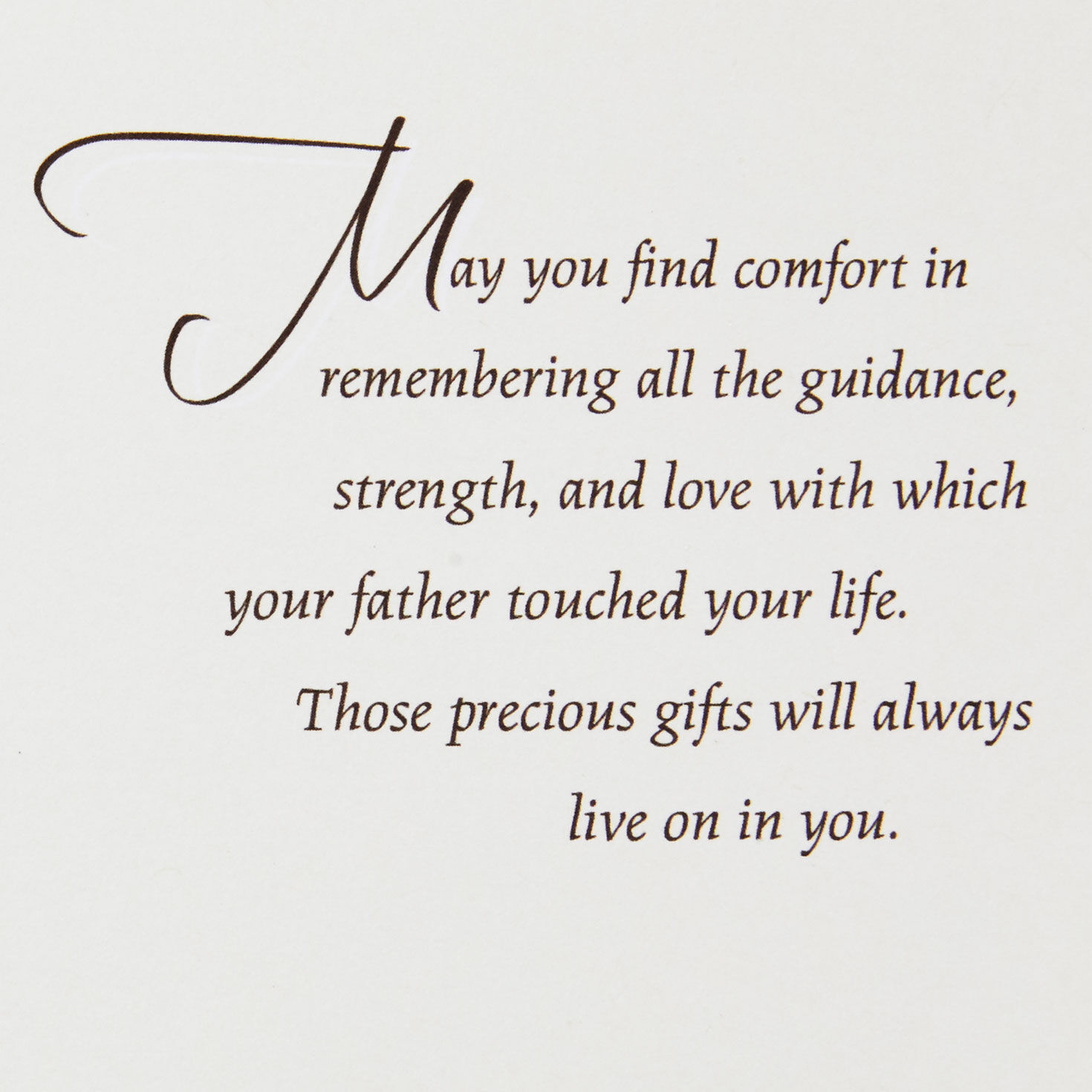 Remembering Your Father's Gifts Sympathy Card - Greeting Cards | Hallmark