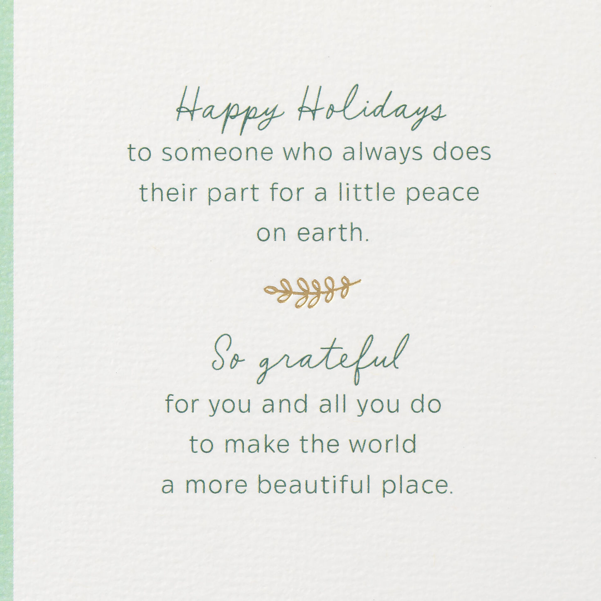 So Grateful for You Happy Holidays Card - Greeting Cards - Hallmark