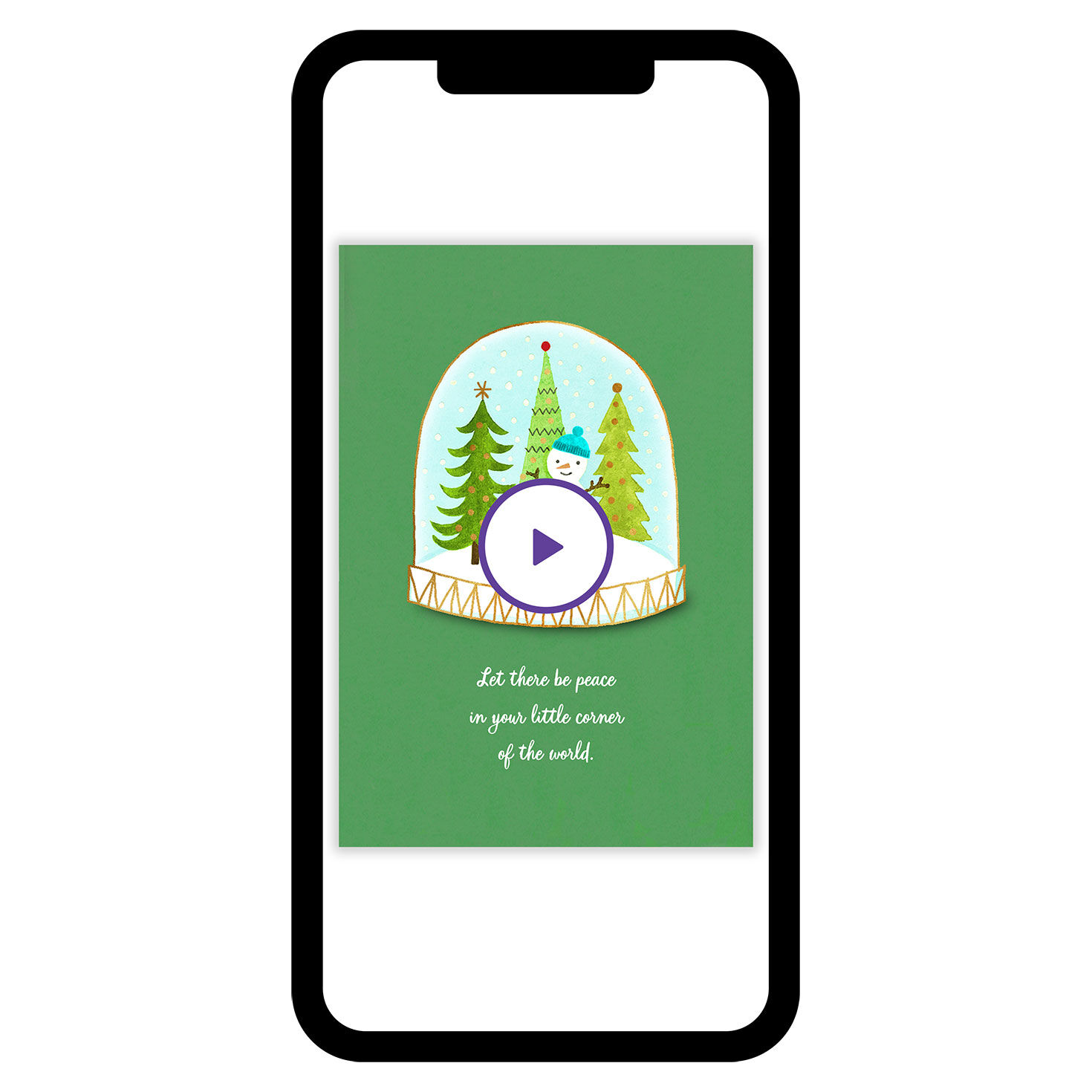 Peace Snow Globe Holiday eCard - eCards | Hallmark