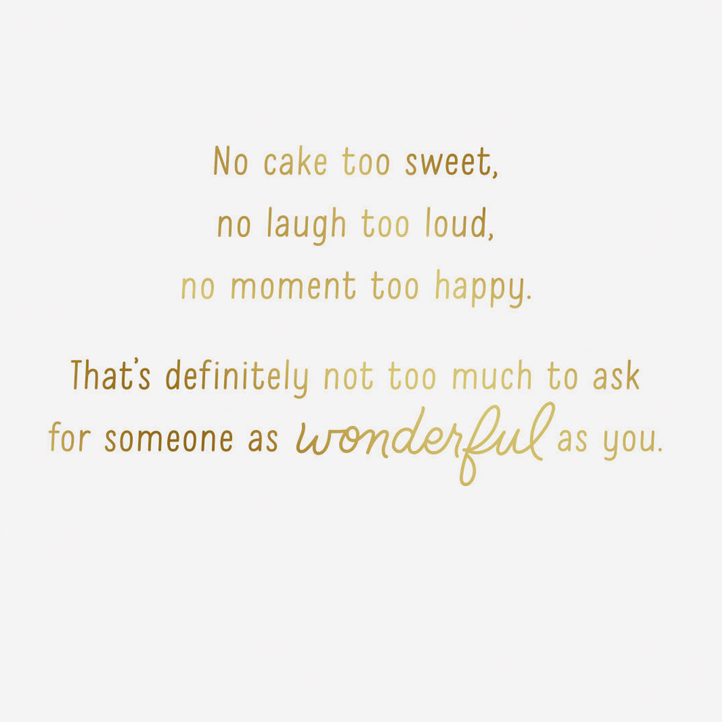 No Wish Too Big Gift Card Greeting Birthday Card - Greeting Cards ...