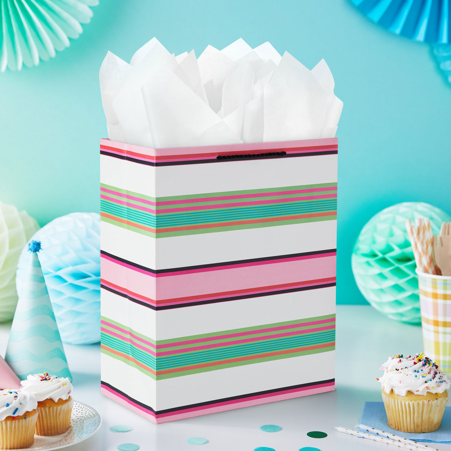 13" Modern Stripes Large Gift Bag - Gift Bags | Hallmark