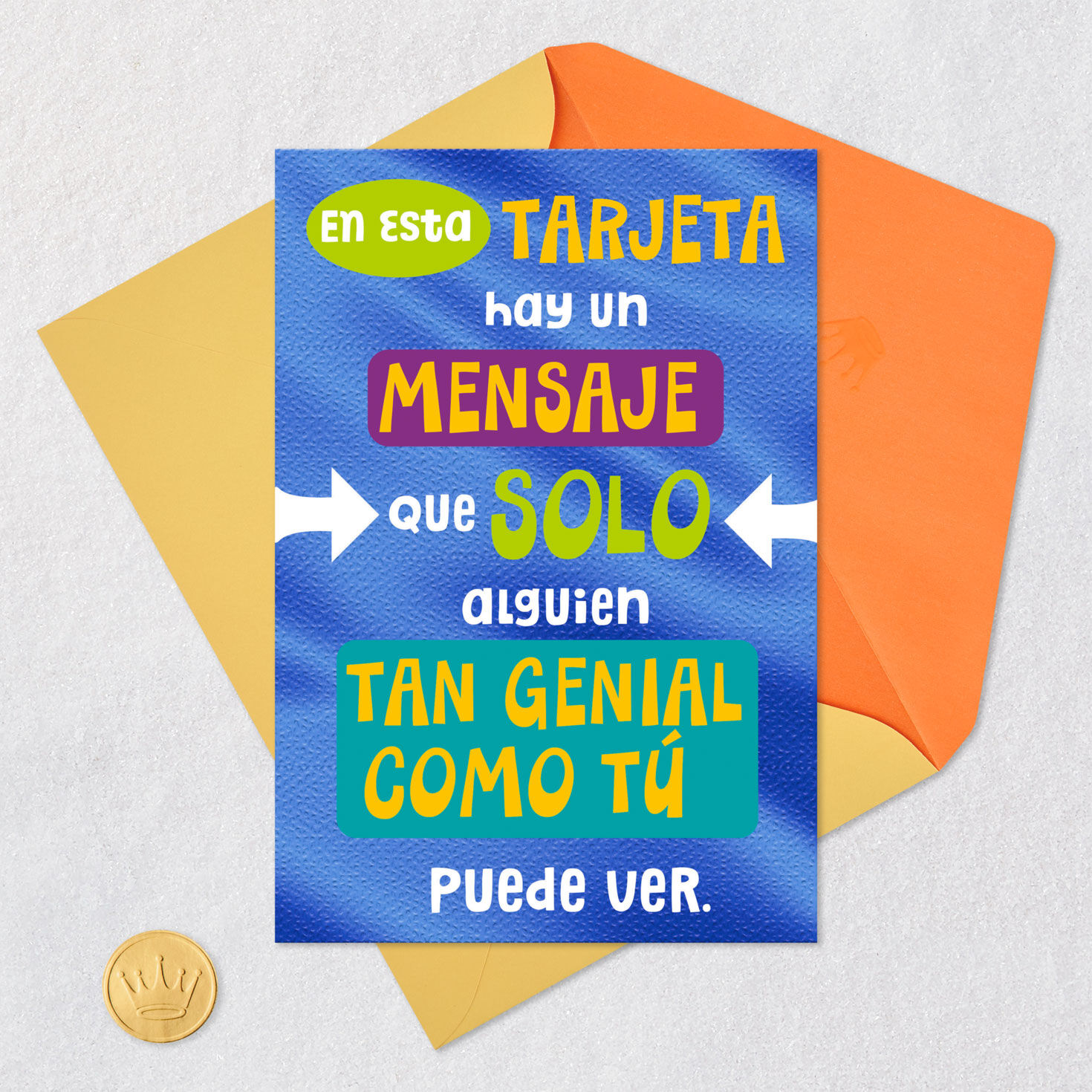 A Message Only for You Spanish-Language Funny Birthday Card - Greeting ...