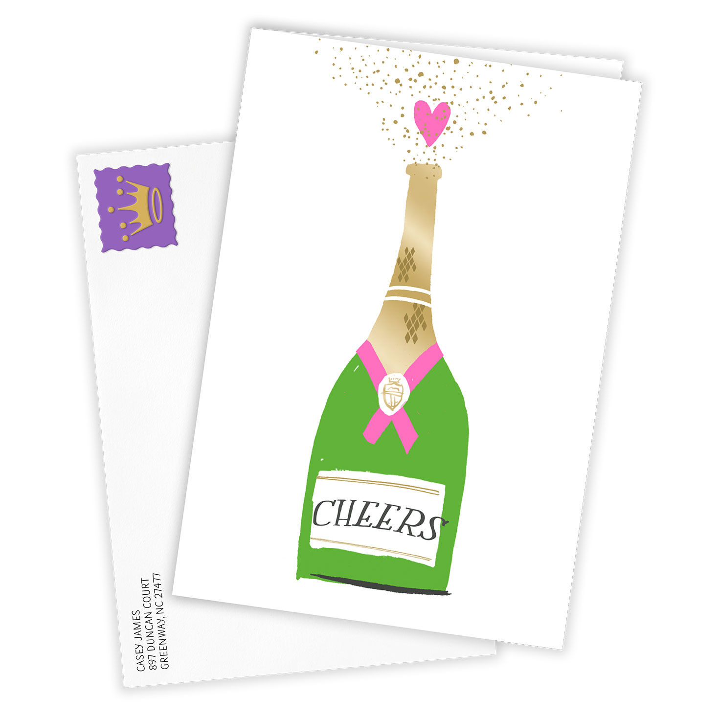 Champagne Cheers Custom Congratulations Card - Greeting Cards | Hallmark