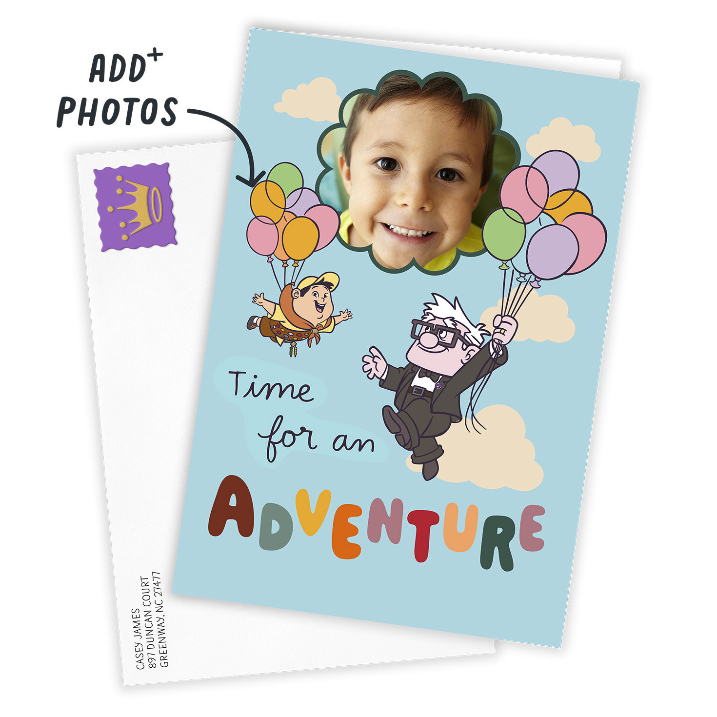 Disney/Pixar Up Time for an Adventure Custom Card - Greeting Cards ...