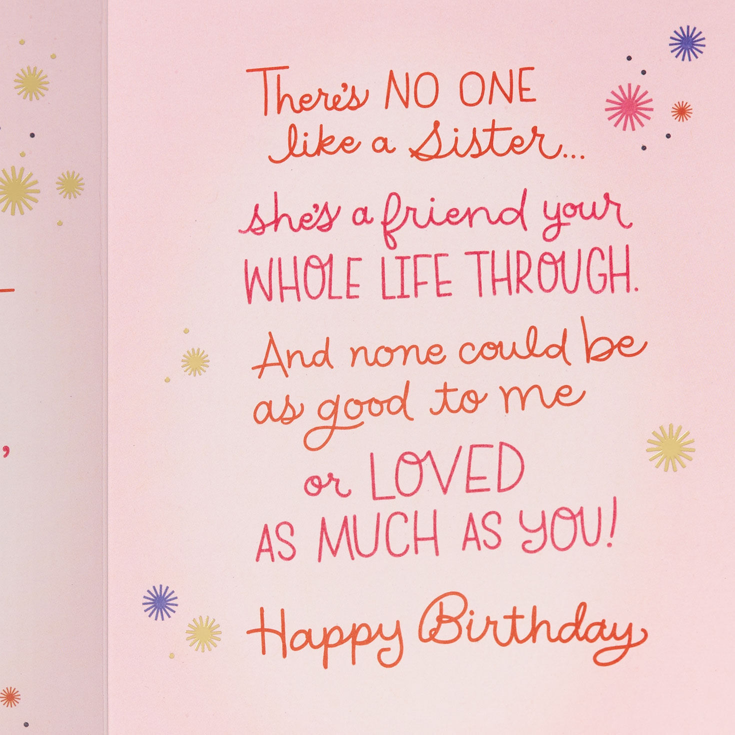 There's No One Like a Sister Birthday Card - Greeting Cards | Hallmark