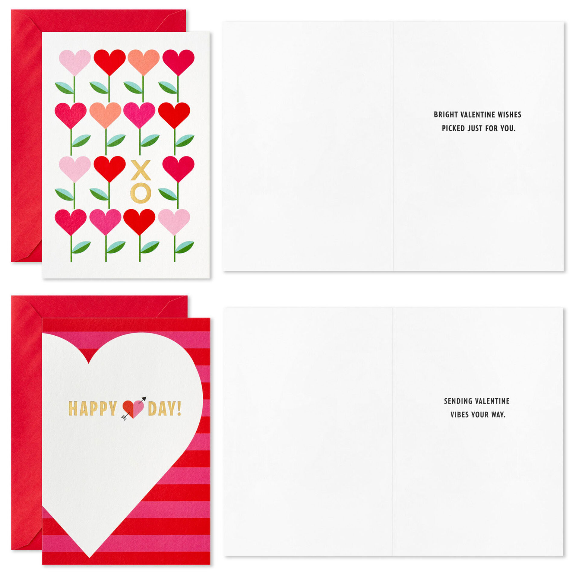 Modern Hearts Boxed Valentines Day Cards Pack Of 36 Boxed Cards