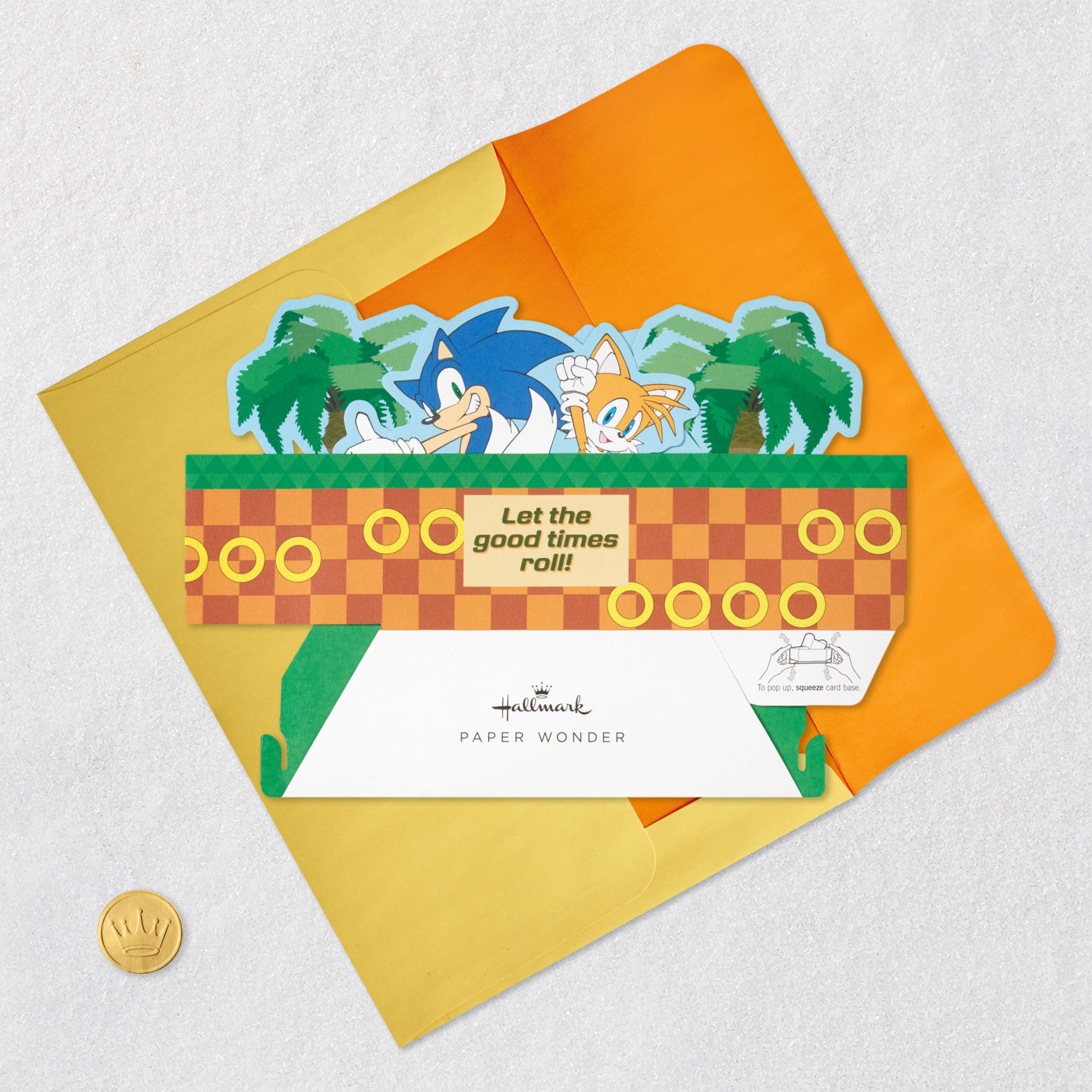 Sonic the Hedgehog™ Let the Good Times Roll 3D Pop-Up Birthday Card for ...