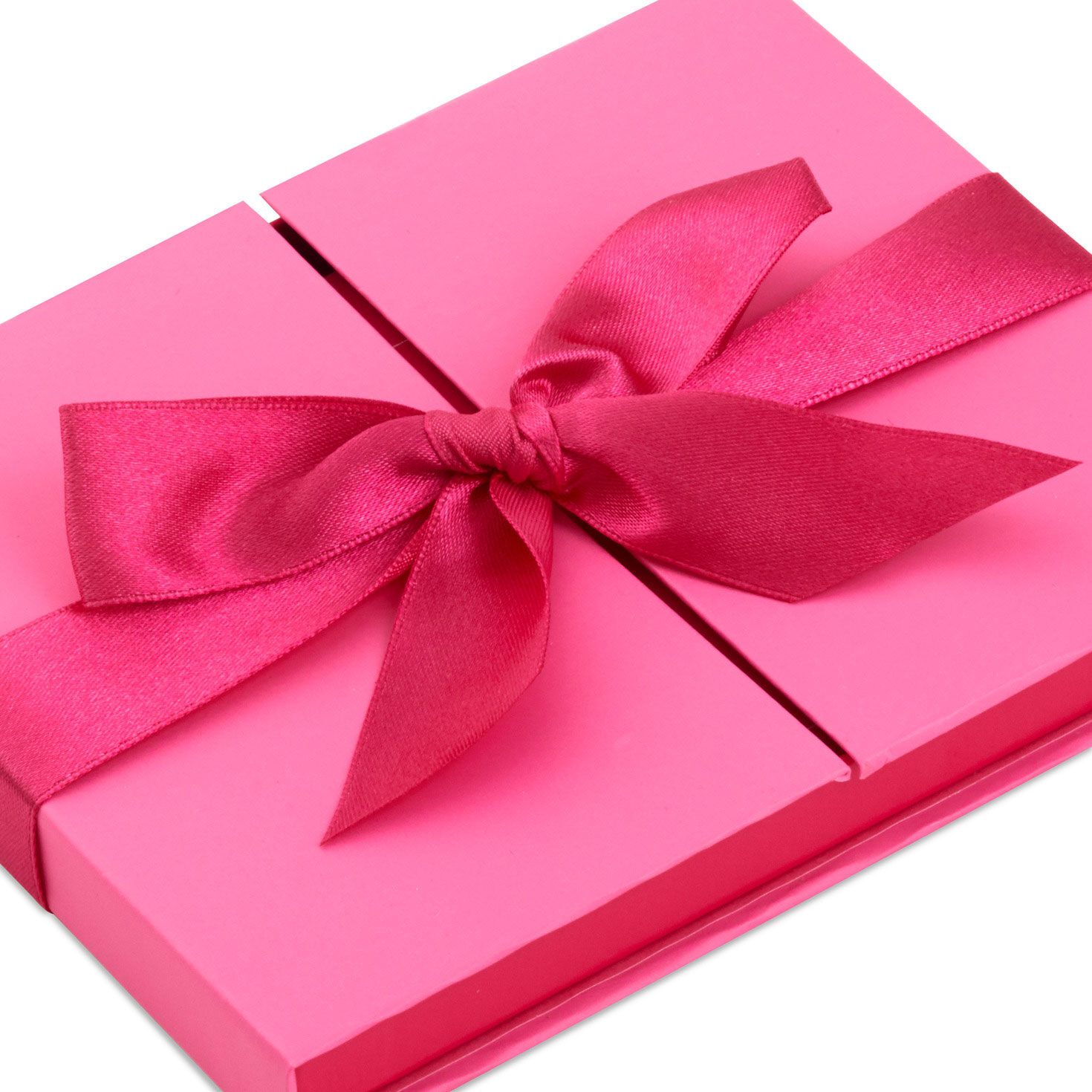 4.5" Pink Gift Card Holder Box With Pink Satin Bow - Gift Card Holders ...
