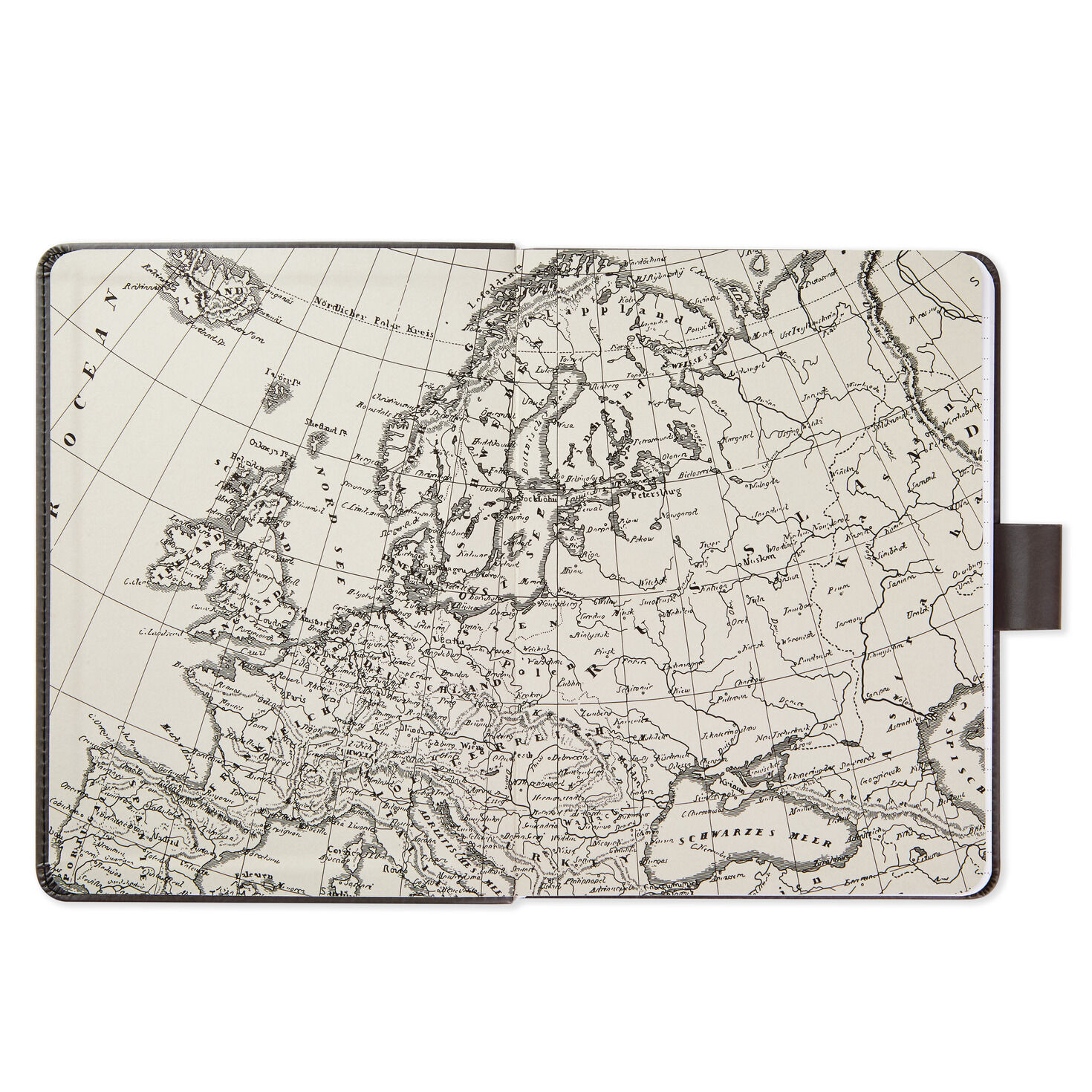 Gray Etched Compass Faux Leather Notebook - Notebooks & Journals | Hallmark