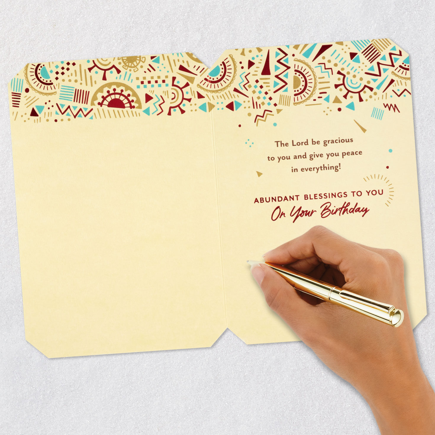 Abundant Blessings to You Religious Birthday Card - Greeting Cards ...