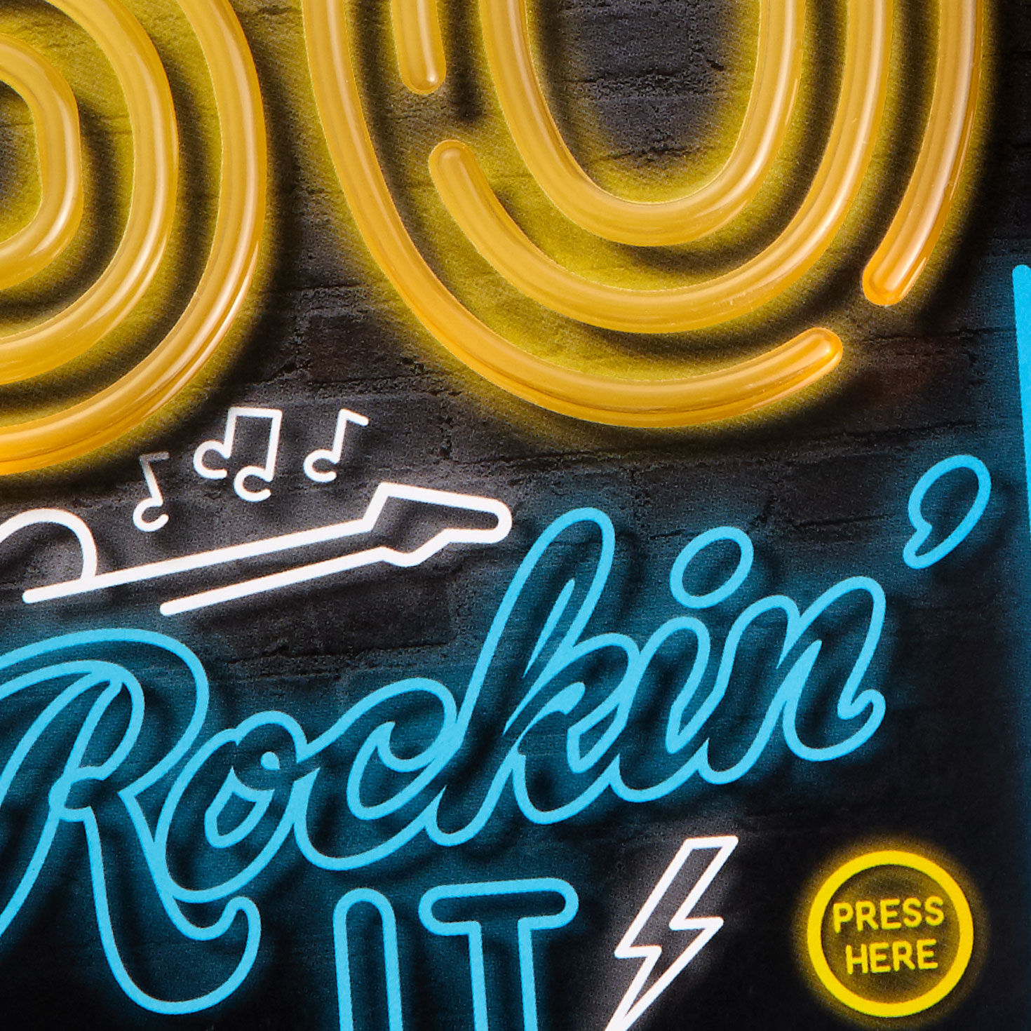 Keep On Rockin' It Musical Light-Up 50th Birthday Card - Greeting Cards ...